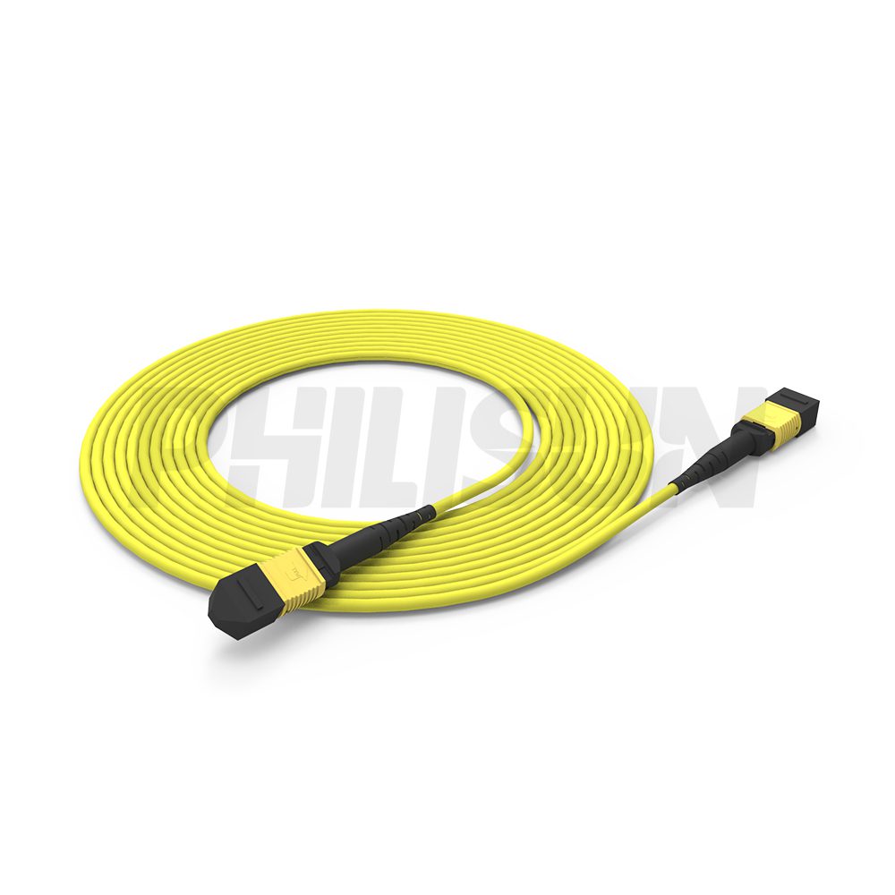 MPO-8 Fiber Optic Cable - MPO to MPO OS2 Singlemode, 8-Fiber Jumper ...