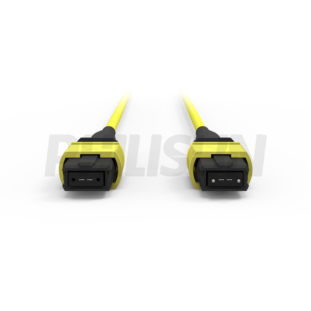 MPO-8 Fiber Optic Cable - MPO to MPO OS2 Singlemode, 8-Fiber Jumper ...