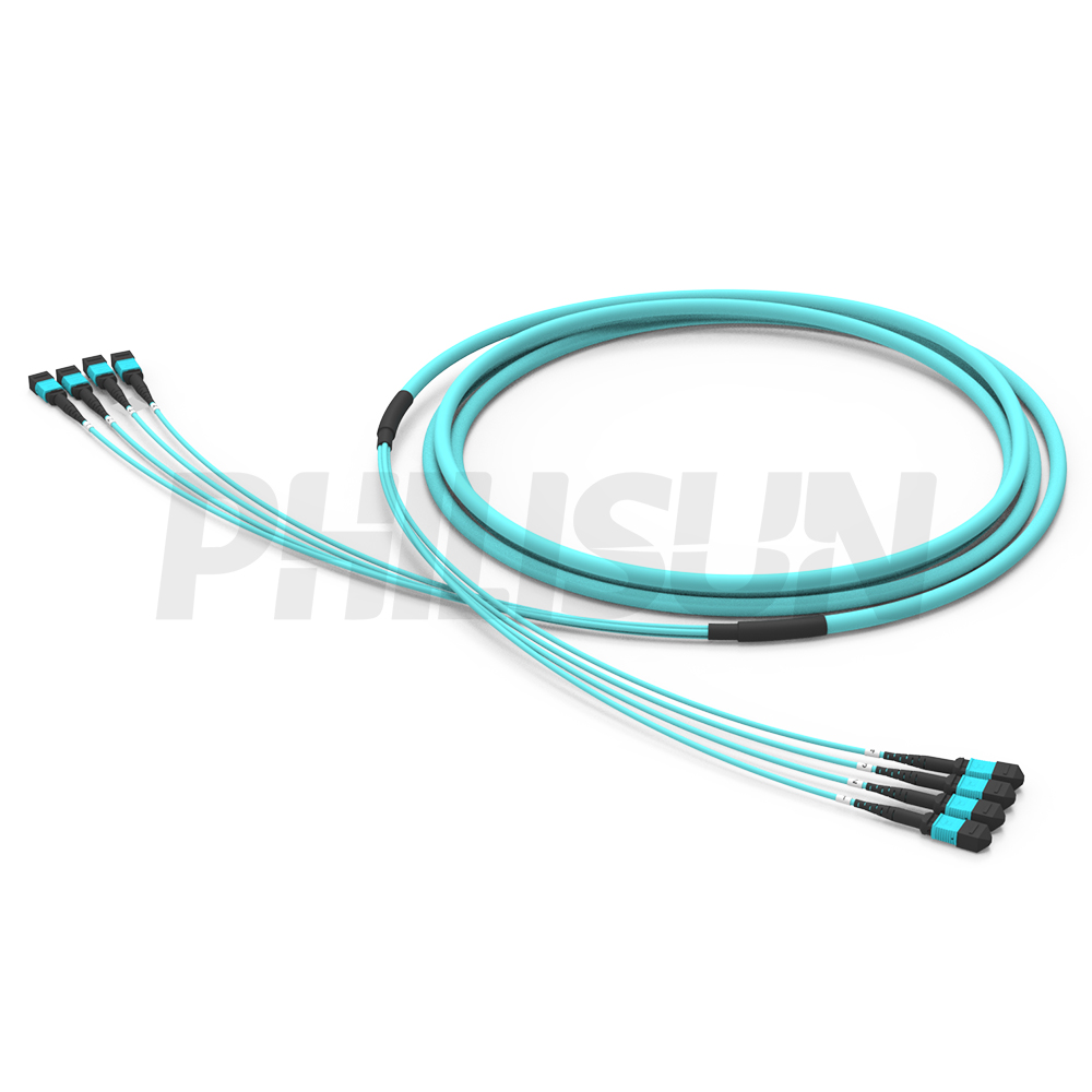 MPO-32 Trunk Cable - 32 Fiber Main Trunk Cord, Base-8, Supports OS2/OM3 ...